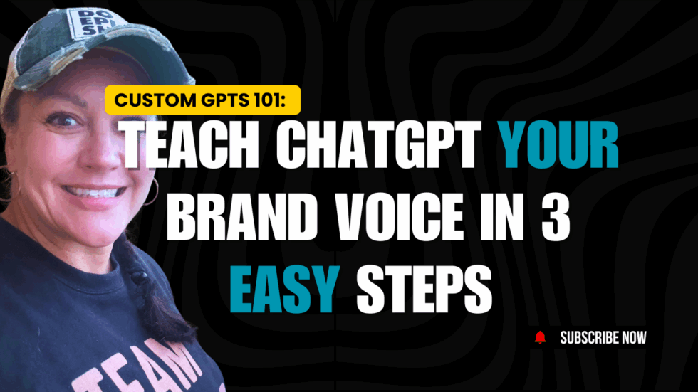 Custom GPTs 101: Teach ChatGPT Your Brand Voice in 3 Easy Steps - Become a Myofunctional Therapist